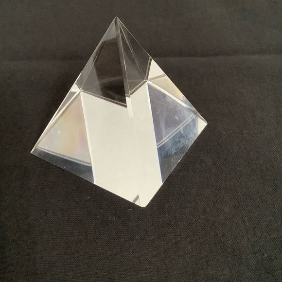 Prizzmatic | Accents | Transparent Crystal Prism Pyramid Decor 25 ...